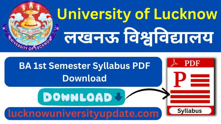 Syllabus - Lucknow University